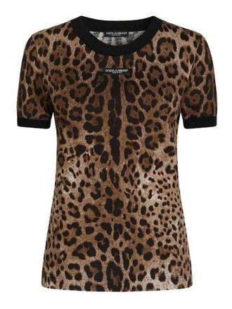 Dolce & Gabbana Pull Col Rond - Marron