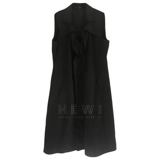 Elie Tahari Ruffled Black Silk Dress Size S