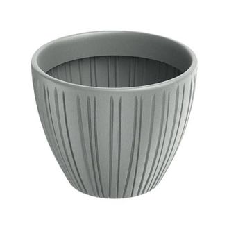 Prosperplast Blumentopf Fero rund, zementgrau, &Oslash; 48 x 38