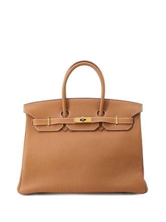 Herm&egrave;s 2007 Togo Birkin Retourne Handtasche 35cm - Braun