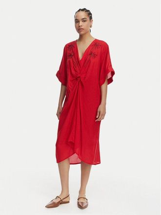 Lola Casademunt Sommerkleid LS2616010 Rot Relaxed Fit