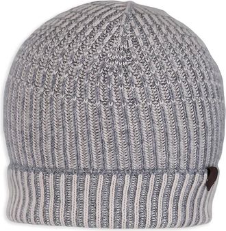 Maurizio Baldassari Gerippte Beanie - Grau