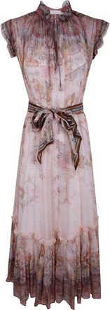 Zimmermann Femme, Robes, Brun, Taille: 40 FR Alchemy Flutter Dress