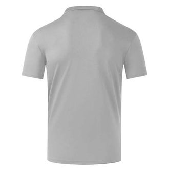 Generic Polo d&eacute;t&eacute; &agrave; manches courtes pour femme, l&eacute;ger, habill&eacute;, d&eacute;contract&eacute;, couleur unie, basique et mignon, pour le travail, le golf, le tennis, 2 gris., L