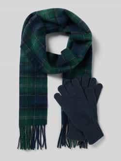 Barbour Schal mit Fransen im 2-teiligen Set
