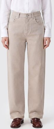 Brunello Cucinelli Mid-Rise Straight Jeans aus Denim mit Monili-Verzierung