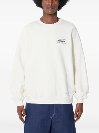 Neighborhood Sweatshirt mit Logo - Wei&szlig;