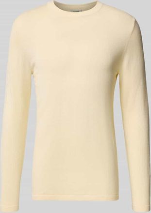 Drykorn Slim Fit Strickpullover aus Baumwoll-Woll-Mix