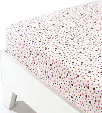 Caleffi Drap Housse Coton - Drap Doux, Respirant et Durable, Lavable, disponible en 90x200, 130x200 et 180x200 cm - Linge de Lit