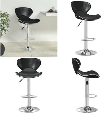 vidaXL Vidaxl - Tabouret de bar Noir Similicuir - tabouret de bar - tabourets de bar - Home & Living - Noir