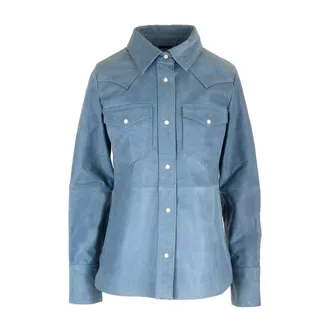 Stand Studio Stand Studio, Femme, Blouses et Chemises, Bleu, Taille: 34 FR Vestes