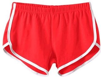 Generic Short Taille Haute Sport Femme Shorts Velo Jogging Cuissard Foot Classe Dentelle Entra&icirc;nement Toile Dor&eacute; Ceinture 34 Couleur Fond Rando Combat Plong&eacute;e