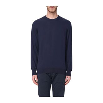 Fay Pullover - - Knitwear - Herren - Blau - 2XL