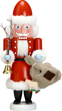 Rudolphs Schatzkiste Nußknacker Weihnachtsmann bunt HxBxT = 38x17x12cm NEU Weihnachten Seiffen Nutcracker Nüsse Erzgebirge Winter Dekoration Holzkunst Holz Weihnachtsmann 