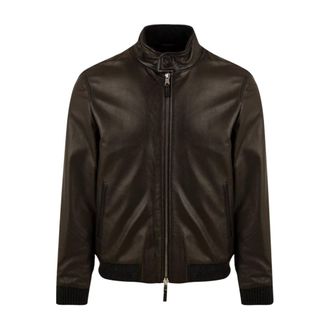 The Jack Leathers Veste Imprim&eacute;e Cerf East Village - Homme - Vestes - Brun - Taille: M