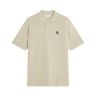 Maison Kitsun&eacute; Button Polohemd - - Tops - Herren - Beige - M