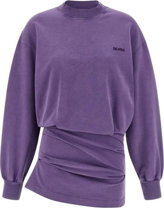 The Attico Femme, Robes, Violet, Taille: 38 FR Light American Fleece Mini Dress