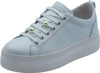 Nero Giardini E615311D Skipper Blanc Baskets pour Femme en Cuir avec Compens&eacute;e, Blanc, 40 EU