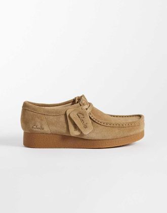 Clarks Wallabee EVO en daim sable fonc&eacute;-Neutral