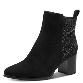 Marco Tozzi Damen Stiefeletten mit Blockabsatz Elegant, Schwarz (Black), 40 EU