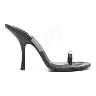 Alexander Wang Bianca 105mm Sandal w/ Crystal Toe Ring - - Shoes - Damen - Schwarzk - 36 EU