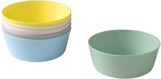 IKEA Kalas Ikea 204.613.78 Lot de 6 bols en plastique Multicolore pastel