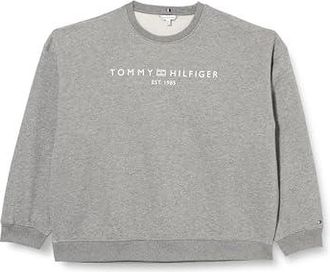 Tommy Hilfiger Sweat Femme Regular sans Capuche, Gris (Medium Grey Heather), 50