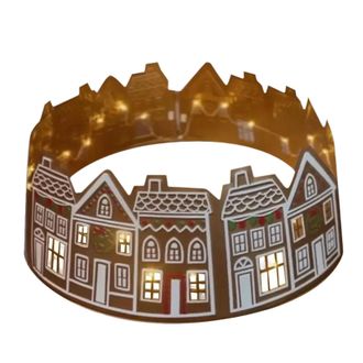 Generico Tree Ring - Baumskirten | Baumketten, Matte f&uuml;r den Innen- und Au&szlig;enbereich, Weihnachtsb&auml;ume, Schneeflocken-Rocksockel, Halskette f&uuml;r Fireplace Entryw