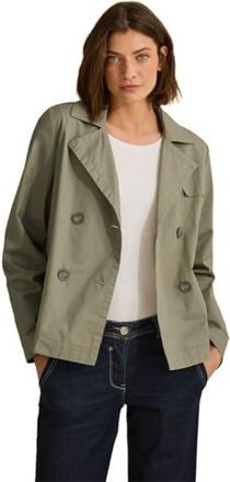 Cecil B202024 Veste Trench Courte, Kaki Lisse, XXL Femmes