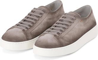 Santoni Homme, Chaussures, Beige, Taille: 42 1/2 EU Baskets