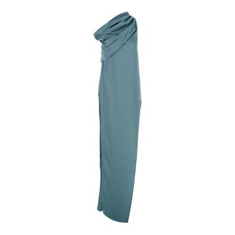 Rick Owens Femme, Robes, Bleu, Taille: 36 FR Robe Longue Bleue à Une Épaule