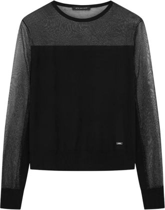 A|X Armani Exchange Damen, Strickwaren, Schwarzk, SGröße