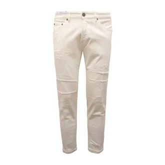 PT01 Denim Reggae Hose im Torino-Stil - - Trousers - Herren - Wei&szlig; - W32
