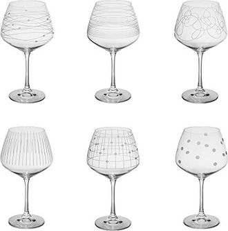 Table Passion Table Passion - Coffret de 6 verres &agrave; pied d&eacute;gustation Graphik 58 cl
