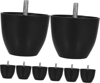 DOITOOL 8 Stück Teiliges Runde Kunststoff Möbelfüße für Stühle und Sofas Stabile Verformungsresistente Ersatzbeine mit Schraubgewinde Einfach zu Montieren Lan
