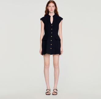 Sandro Robe courte boutonn&eacute;e