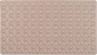 WENKO Wanneneinlage Rocha Taupe, Antirutsch-Badewannenmatte mit extra vielen Saugnäpfen