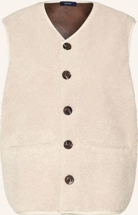 SOEUR Soeur Teddyfell-Weste Fusil weiss