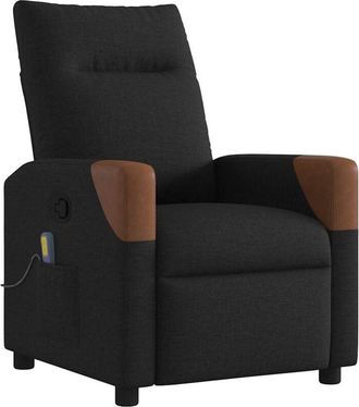 vidaXL Massagesessel Schwarz Stoff - Vidaxl