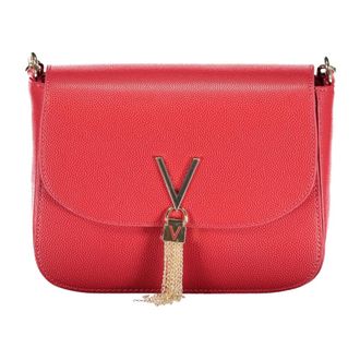 Mario Valentino Femme, Sacs, Rouge, Taille: ONE Size Sac &agrave; Bandouli&egrave;re Rouge avec Bandouli&egrave;re en Cha&icirc;ne
