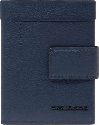 Piquadro Homme, Accessoires, Bleu, Taille: ONE Size Portefeuille Piquadro Pliant &agrave; Trois Volets avec Poche &agrave; Monnaie