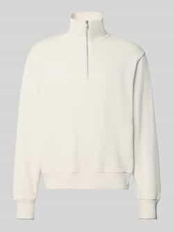 HUGO BOSS Regular Fit Troyer aus reiner Baumwolle Modell C-SEIDLER 55