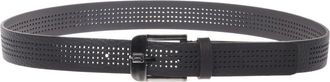 Baldinini Homme, Accessoires, Brun, Taille: 110 CM Ceinture en Cuir Nubuck Perfor&eacute;