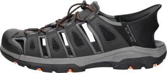 Skechers Homme, Sport, Noir, Taille: 45 EU Slip-Ins Relaxed Fit Sandales