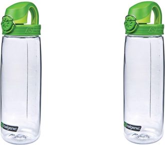 Nalgene Trinkflasche Everyday OTF, Clear/Green Set of 2