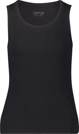 Cartoon Damen Basic-Top mit Rundhalsausschnitt Schwarz,38