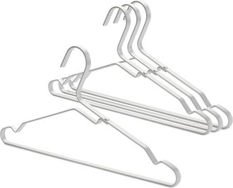 Brabantia Aluminium Clothes Hanger, Set of 4, Silver