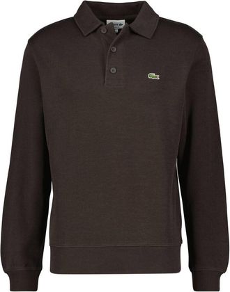 Lacoste Herren Sweatshirt mit Polokragen und Knopfleiste Classic Fit
