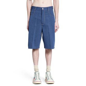 Bottega Veneta Mélange Wool Cotton Drill Shorts