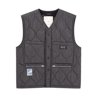 Song for the Mute Wiggle Quilt Vest - - Jackets - Herren - Schwarzk - M